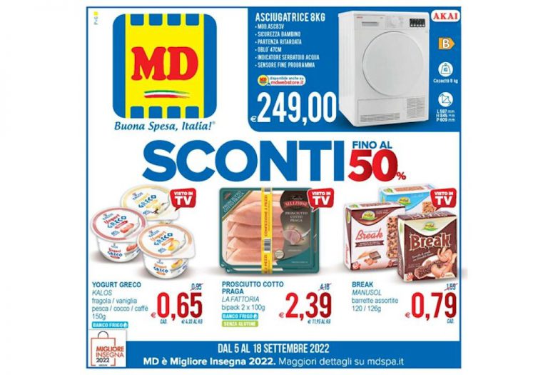 Volantino MD dal 5 al 18 settembre 2022