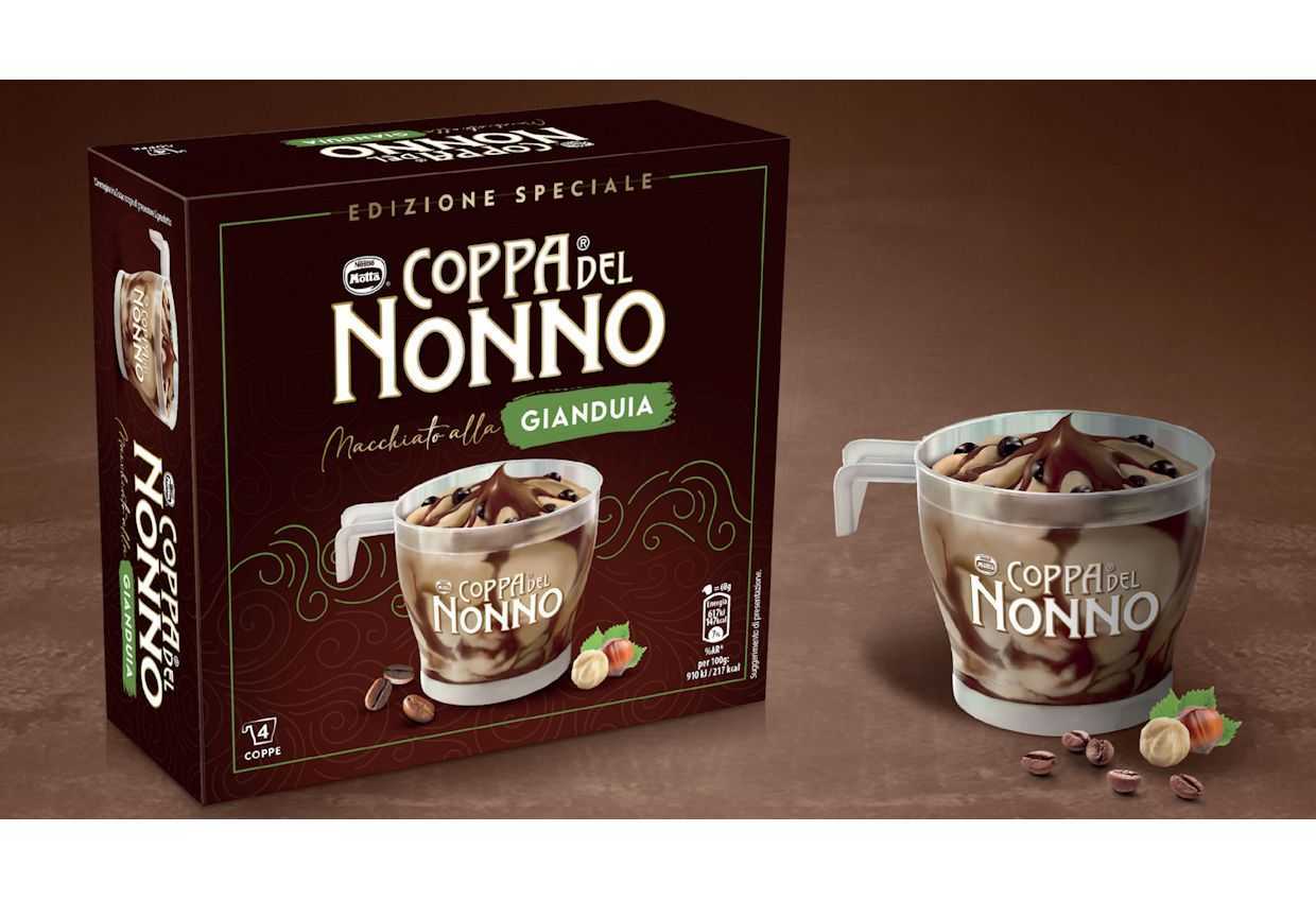 Coppa del Nonno Macchiato alla Gianduia: la novità 2023, ingredienti e ...