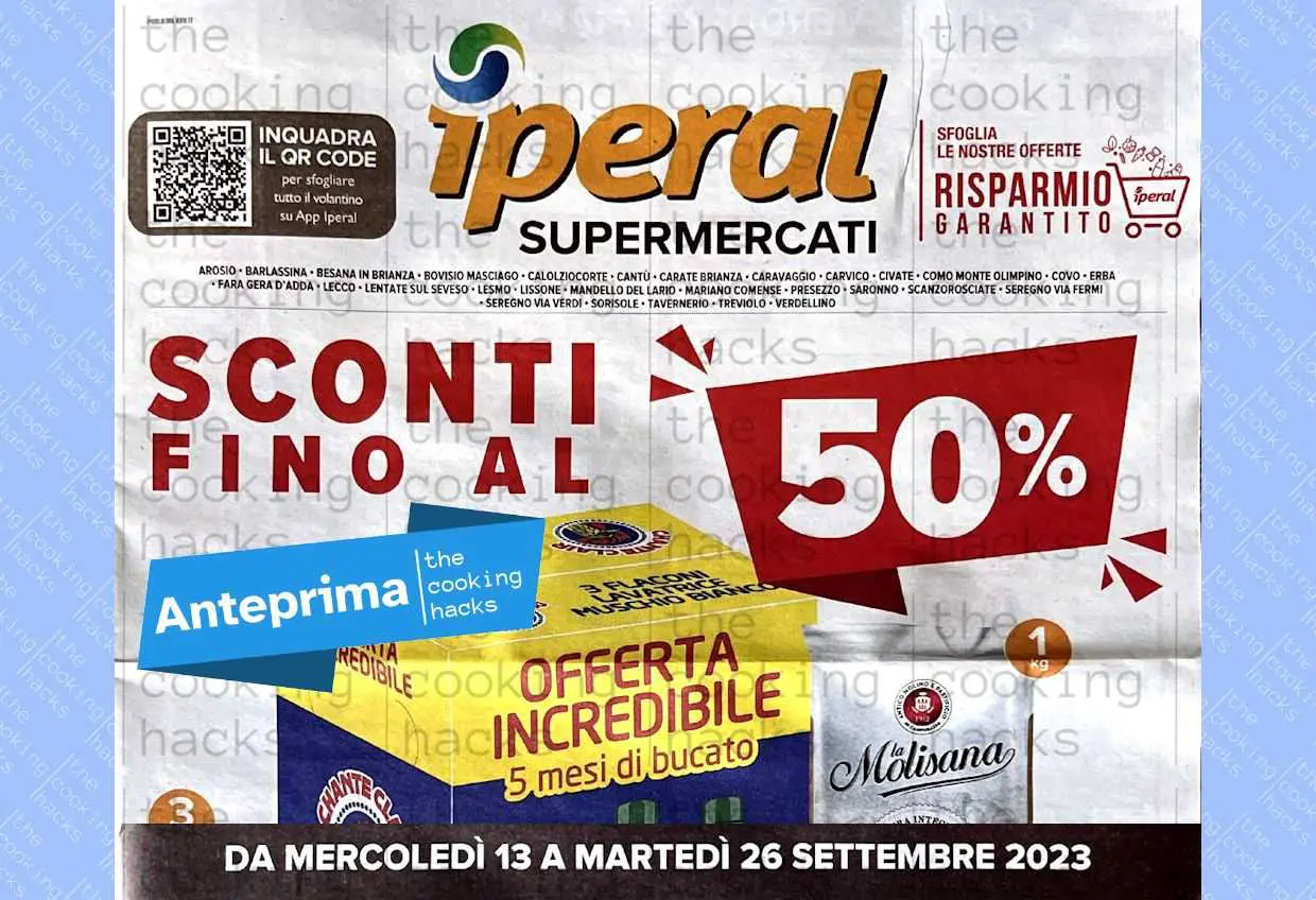 Volantino Iperal dal 13 al 26 settembre 2023
