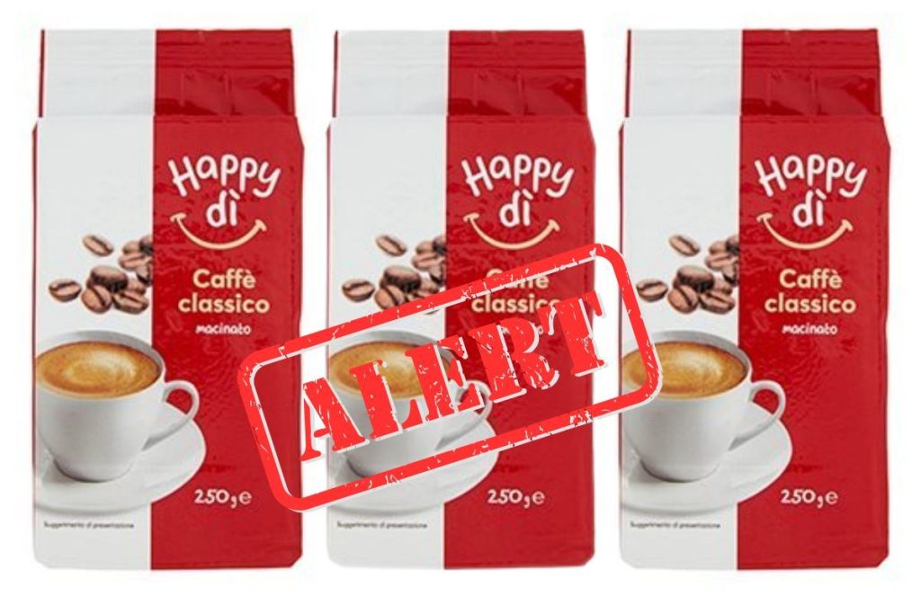 Richiamo caffè Happy Dì: Selex ritira un lotto